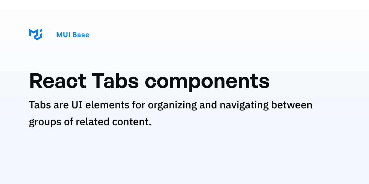 React Tabs Components Mui Base